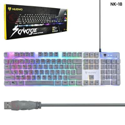 Nubwo NK-18 คีย์บอร์ดเกมมิ่ง ปรับ โหมดไฟได้ 9 แบบ Savage Gaming ...