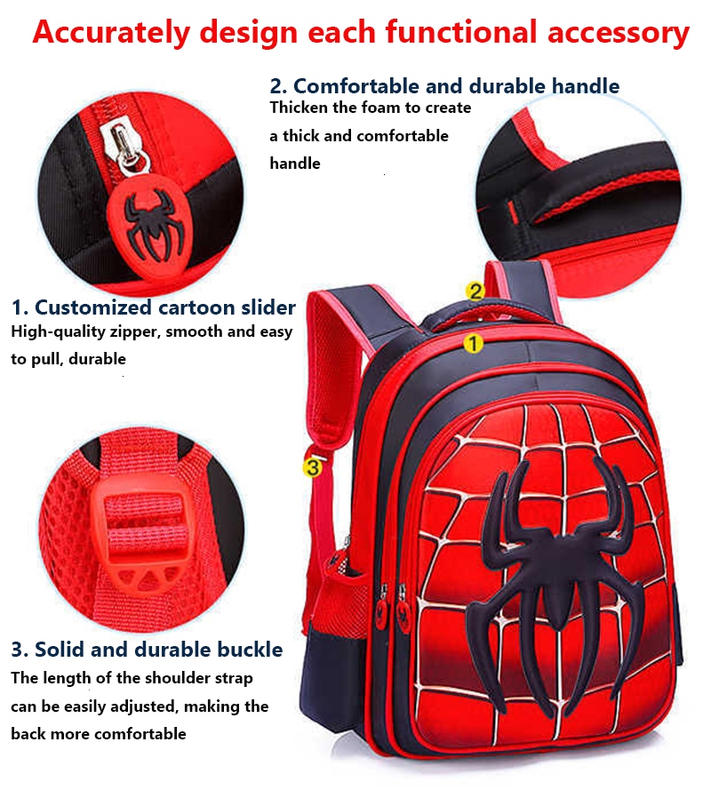 Kindergarten Bag Kindergarten Spider Man Backpack Children - New 3d ...