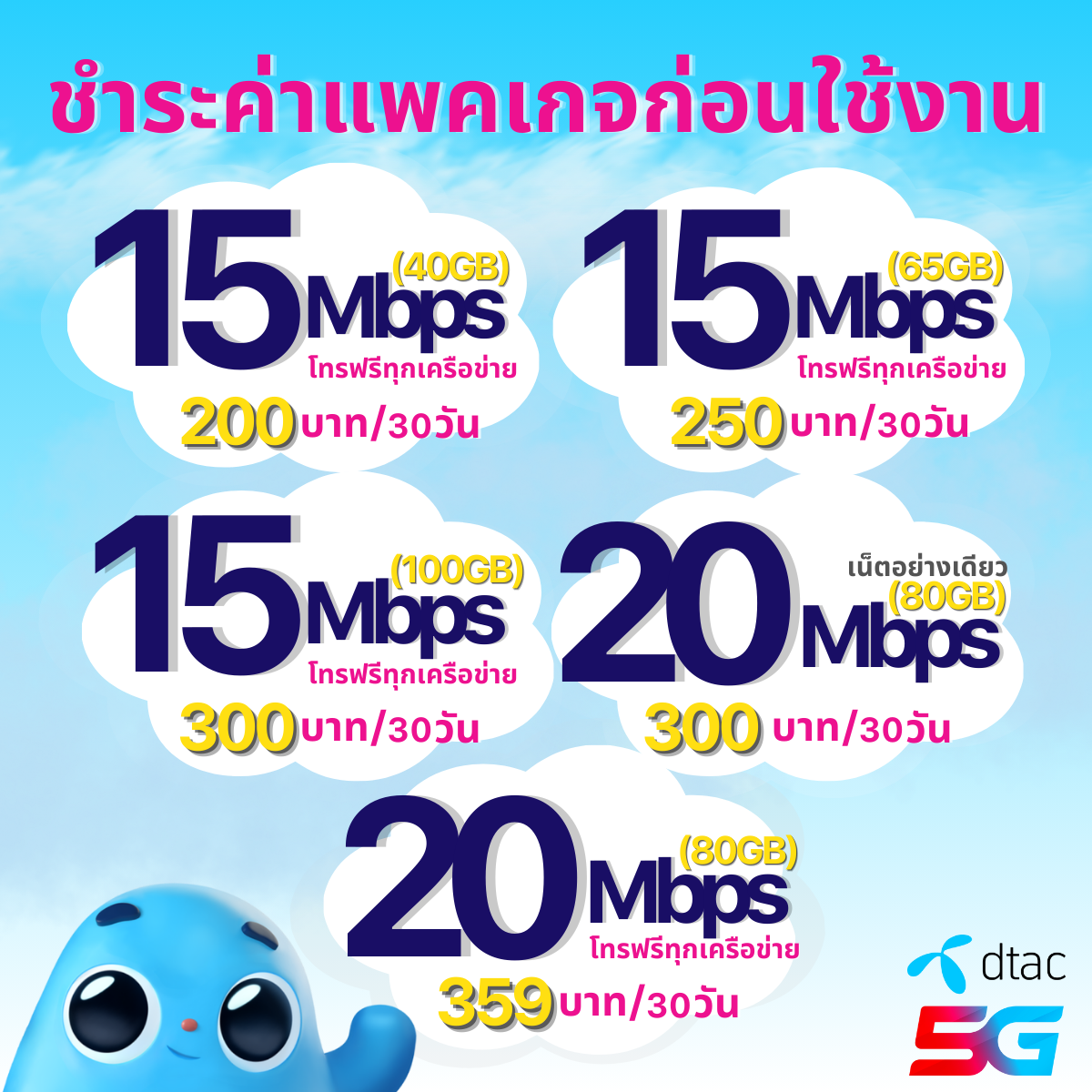 Dtac 30 Mbps Unlimited Sim Net 30 Mbps 1 Year Dtac Sim Invincible 12 Months: 30 Mbps Internet ...