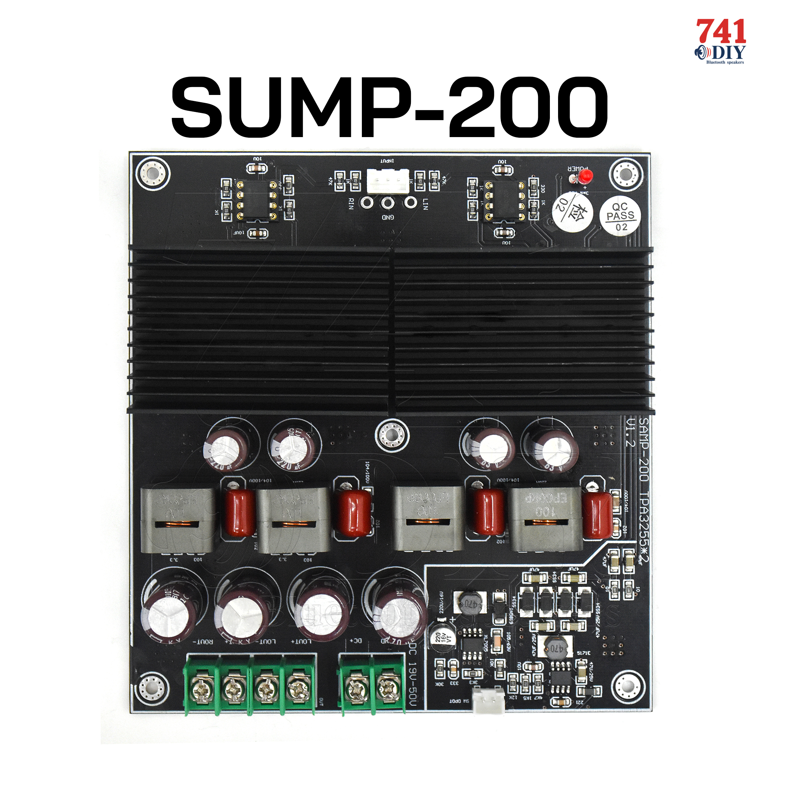 SAMP-200 ขยายเสียง 600W TPA3255 x2 บอร์ดแอมป์ Class-D Amplifier Board