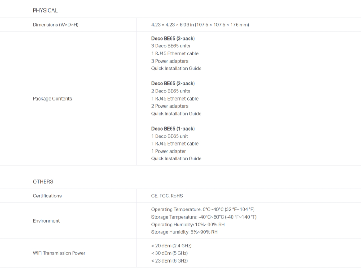TP-Link Deco BE65 BE11000 Whole Home Mesh Wi-Fi 7 System(Tri-Band) ของ ...