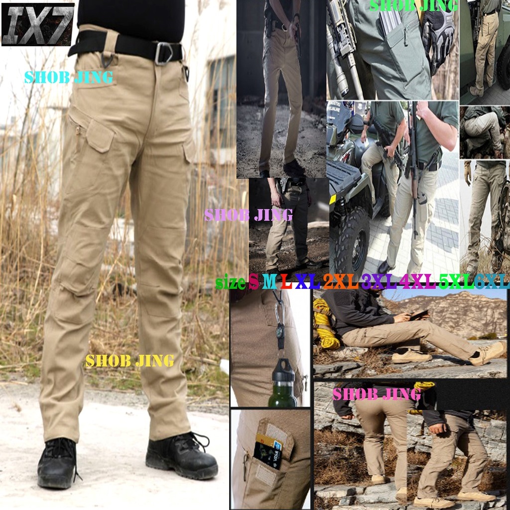 ☏☁ Ix7 กางเกงยุทธวิธี Tactical Cargo กางเกงคาร์โก้ คุณภาพสูง กางเกงทหาร กางเกงเดินป่า กางเกงสนาม ...
