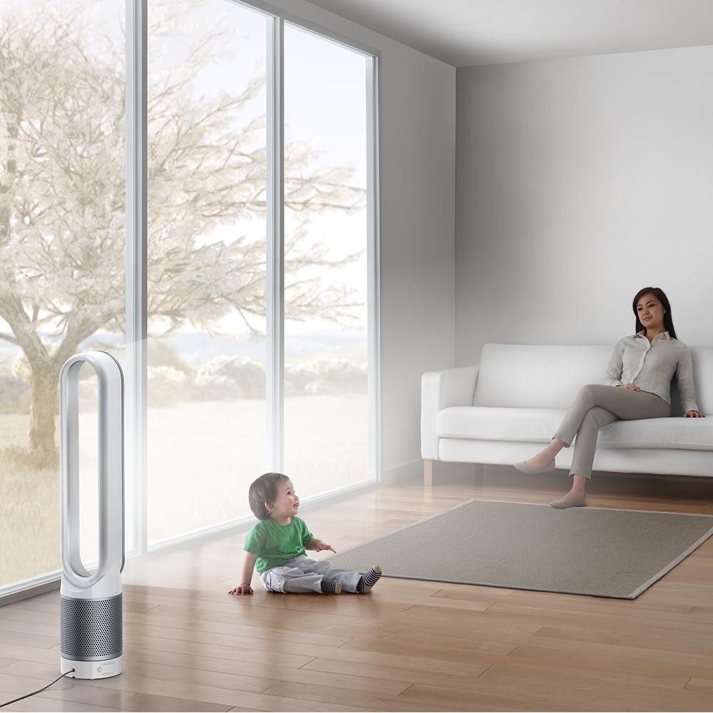 Dyson Pure Cool Link™ air purifier Tower fan TP03 White/silver เครื่องฟอกอากาศ ไดสัน สีขาว ...