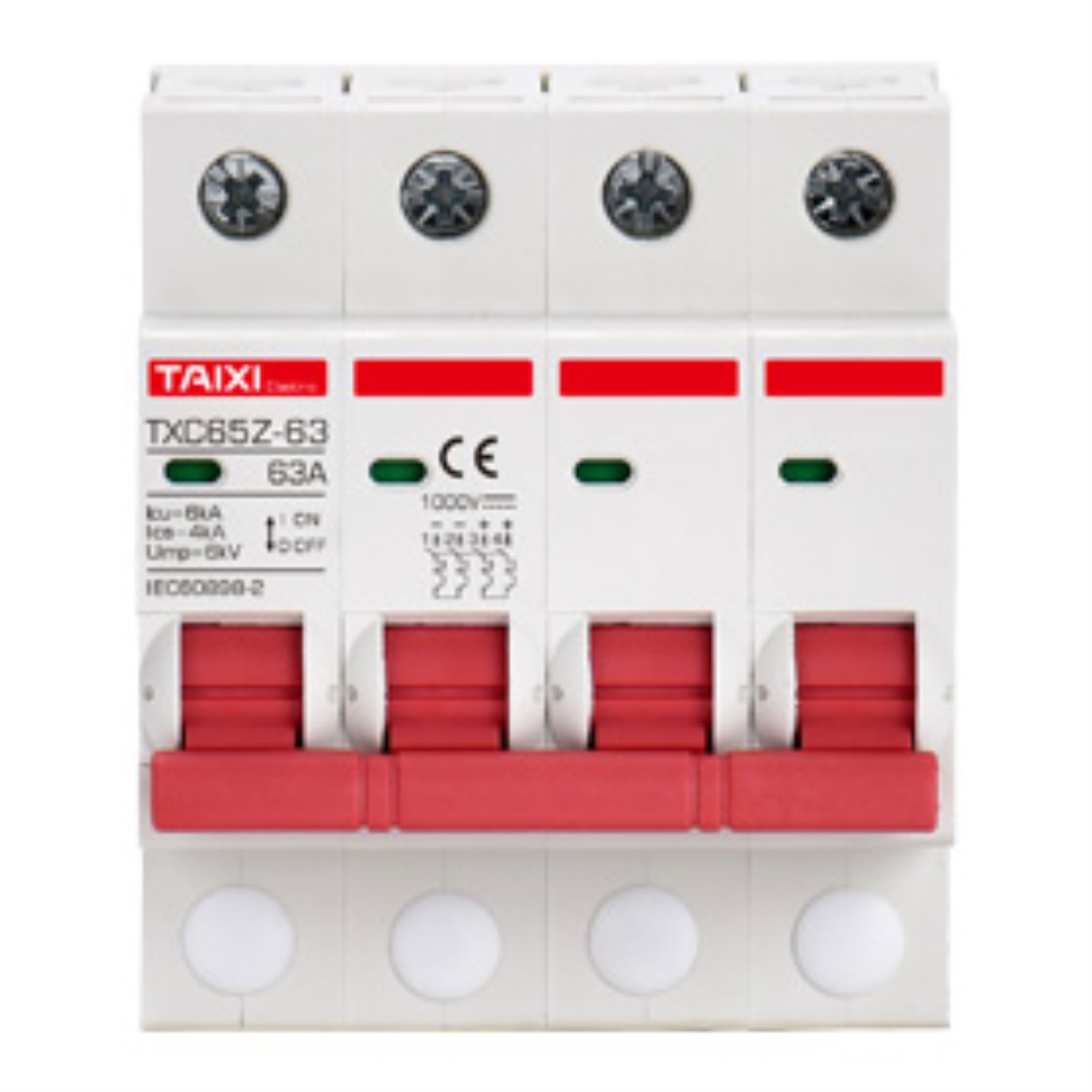 TAIXI Solar Energy Photovoltaic DC Circuit Breaker PV Switch MCB DC250V 500V 1000V 16A 32A 40A ...