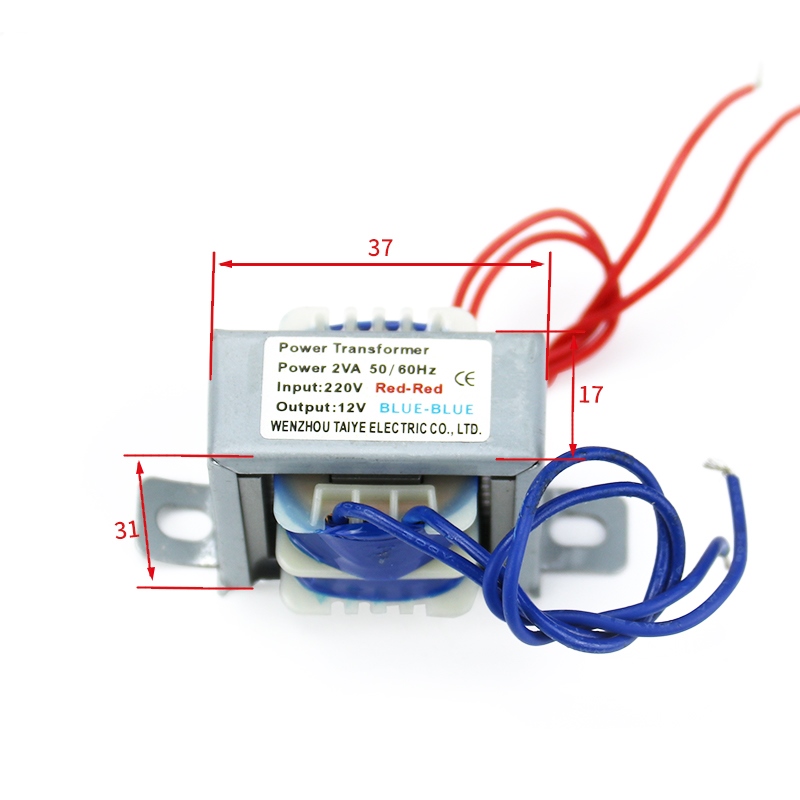 Mini EI Power transformer AC-AC 220V input 6V 9V 12V 15V 24V transformer double 12V 9V-0-9V 2W ...
