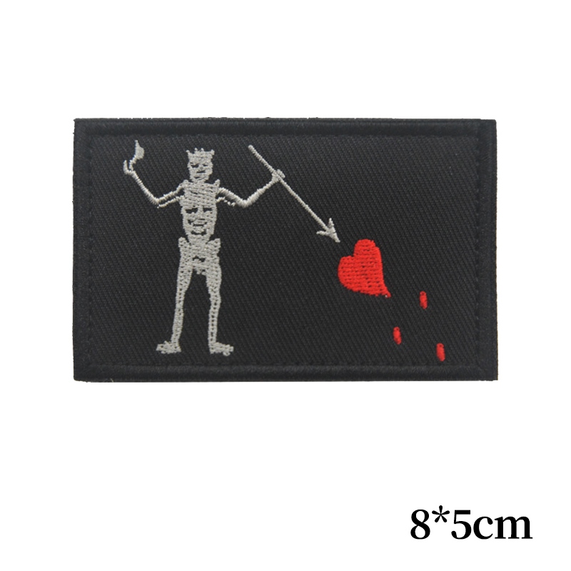 Us Team FlUs Team Flag Black Beard Blackbeard Pirate Flag Patch Edward ...