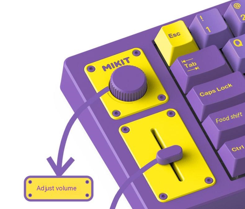 Mikit DK65 RGB Backlit Wireless Bluetooth Hotswap Mechanical Keyboard ...