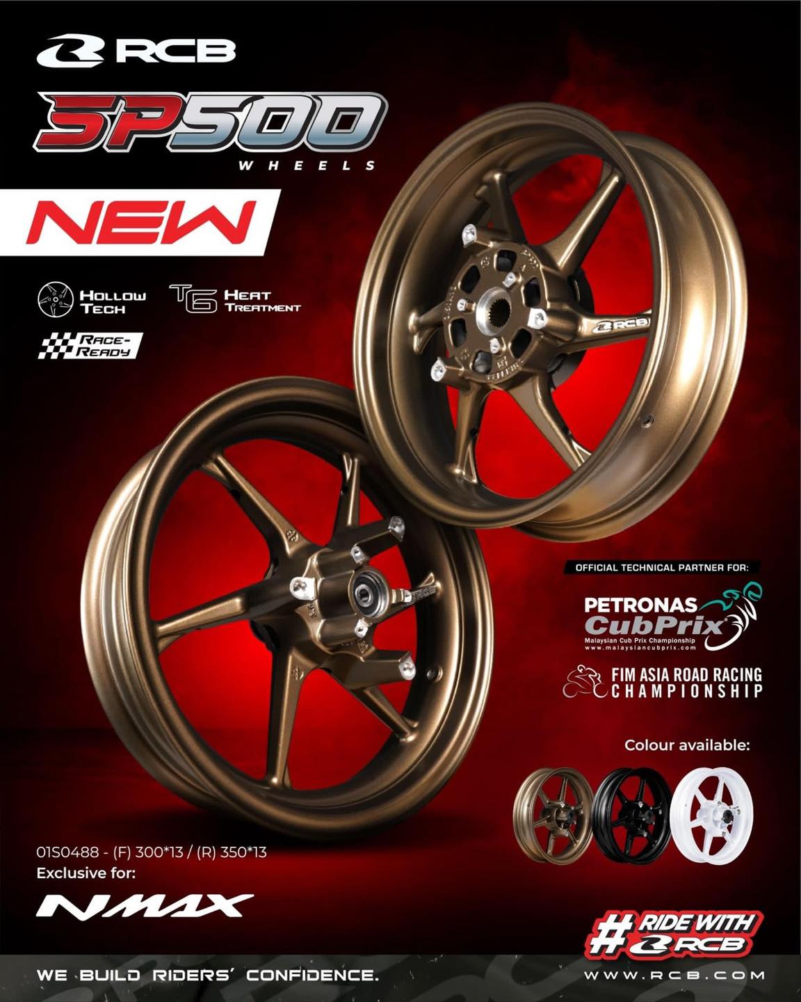 RCB SP500 ล้อแม็ก Yamaha Nmax ปี2020-ปัจจุบัน