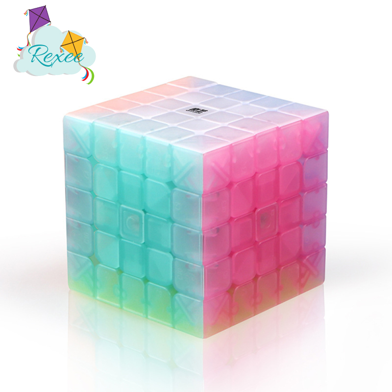 Magic Cube Jelly Color Stickerless Magic Cube Bundle Puzzle ของเล่น