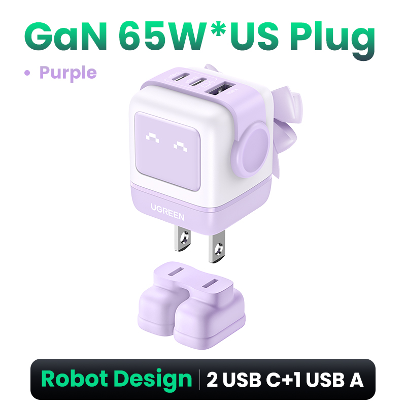 【Nexode】UGREEN GaN 65W RoboGaN Fast Robot Charger RG for iPhone 15 14 ...