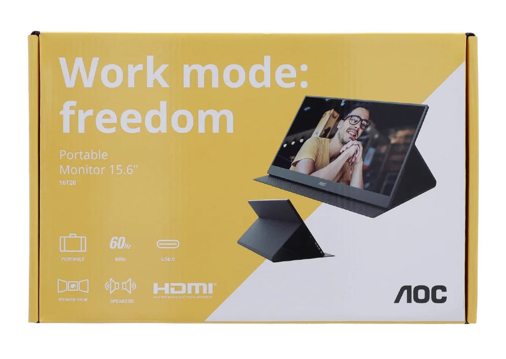 AOC Portable Monitor LED 15.6″ IPS 1920×1080 60Hz [AOC-16T20/67] จอ ...