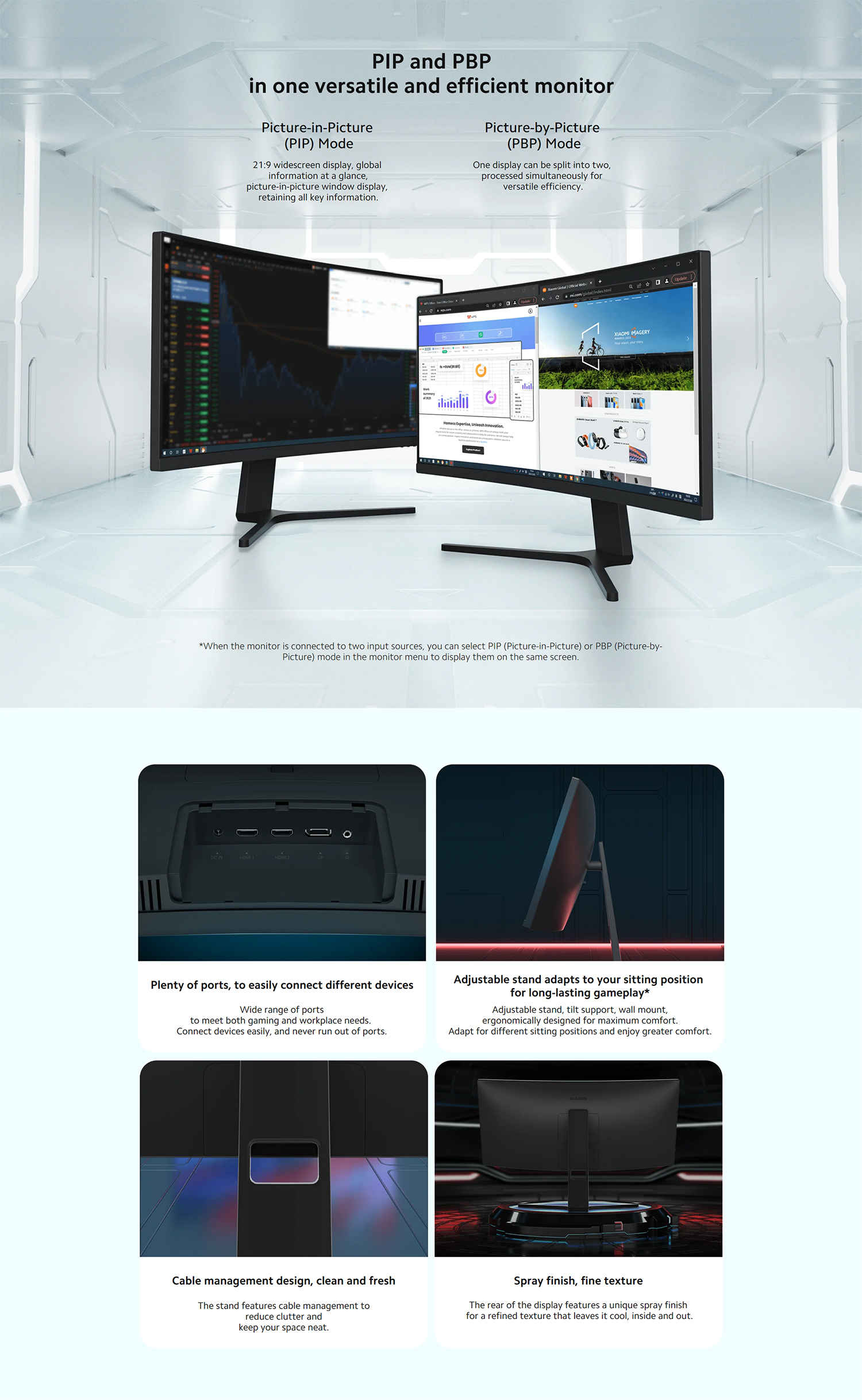 Xiaomi Mi Curved Gaming Monitor 30 Inch 200Hz (34103) จอคอมพิวเตอร์ จอ ...