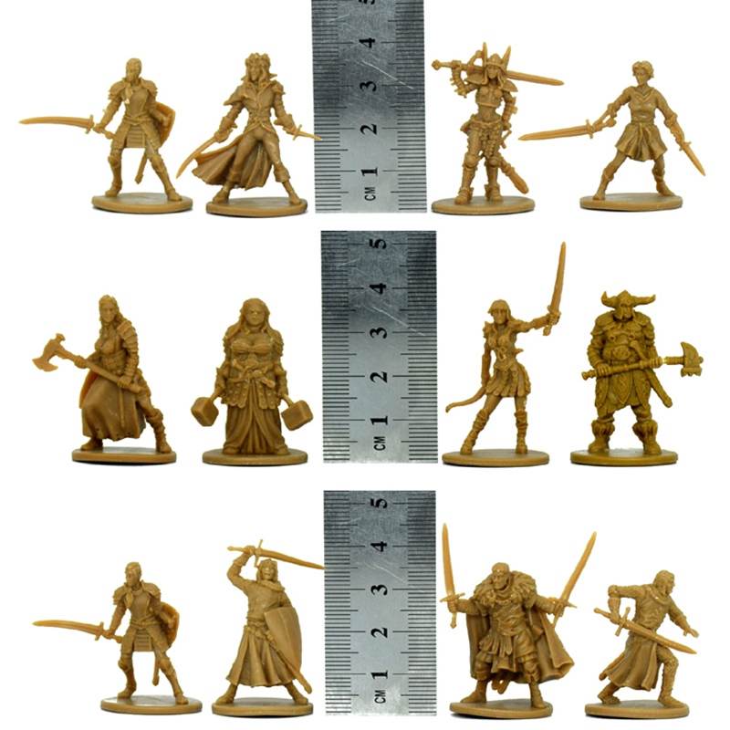 TRPG board game Zombicide miniature green horde orc human heroes ...