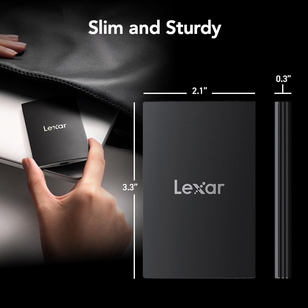 Lexar SL500 Portable SSD 512GB เอสเอสดี สำหรับพกพา ของแท้ ประกันศูนย์ 5ปี