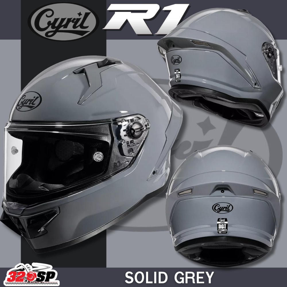 แถมฟรี!! ชิลด์ Smoke 1 ชิ้น หมวกกันน็อค CYRIL R1 FF352 ของแท้ ส่งไว!! 320SP