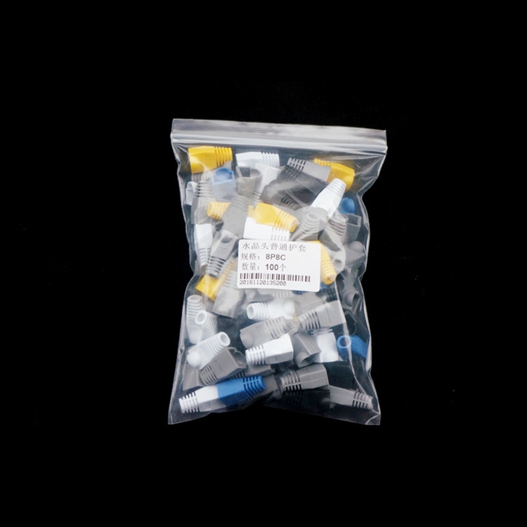 ۩ 100PCS Multi-color CAT5e Crystal Head Sheath Ethernet Cable ...