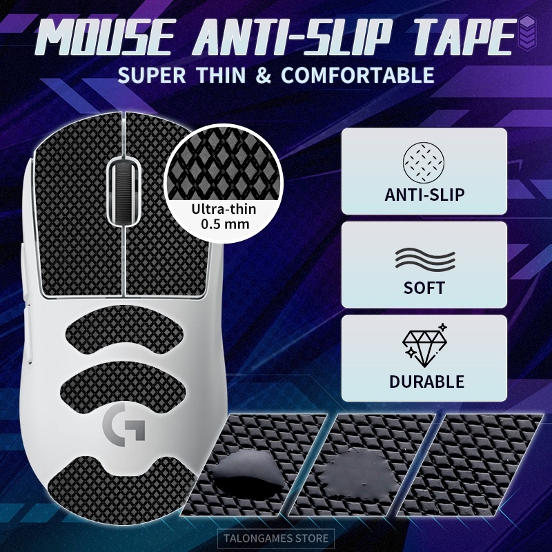 【Ready Stock】 ♚ D26 TALONGAMES Mouse Anti Slip Grip Tape for Logitech G ...