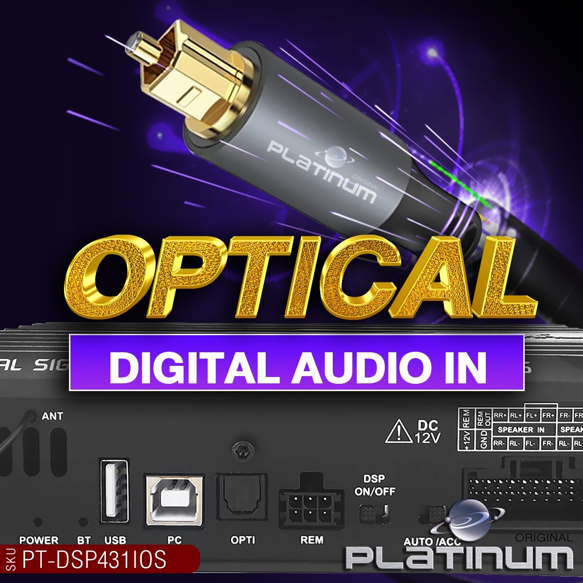 [PLATINUM PT-DSP431IOS Amplifier DSP hỗ trợ IOS và Android đồng bộ kim ...