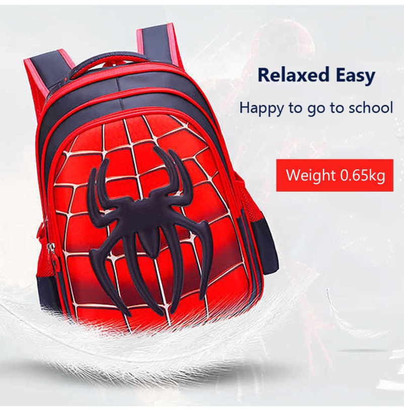 Kindergarten Bag Kindergarten Spider Man Backpack Children - New 3d ...