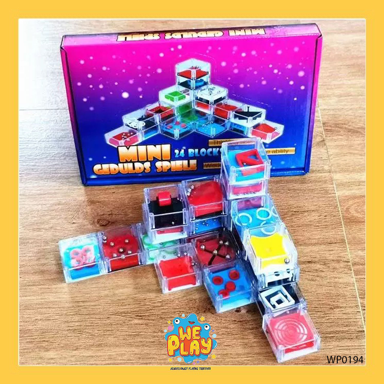 WE PLAY พร้อมส่ง เกม IQ Box 1 กล่องมี 12ชิ้น 24 ชิ้น เกมฝึกสมาธิ พัฒนาทักษะ