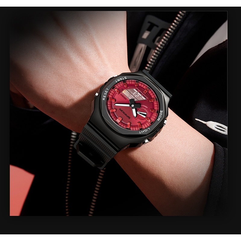 Sanda ใหม่ นาฬิกาข้อมือควอตซ์แฟชั่น สไตล์สปอร์ต ลําลอง สไตล์ทหาร ...