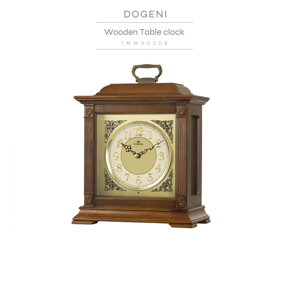 DOGENI นาฬิกาตั้งโต๊ะ (TMW006DB) นาฬิกาตั้งโต๊ะไม้ นาฬิกาโบราณ เสียงระฆัง หรือเสียงดนตรี ราคาถูก ...