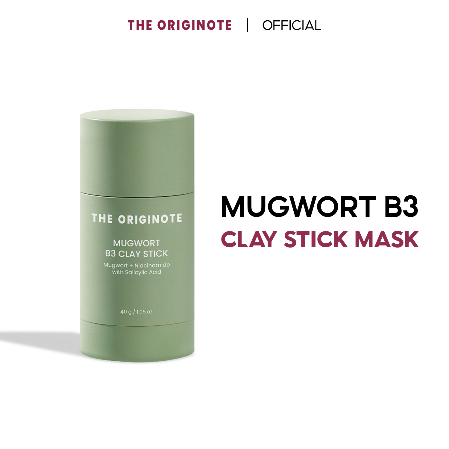 The Originote Mugwort B3 Clay Stick Mask