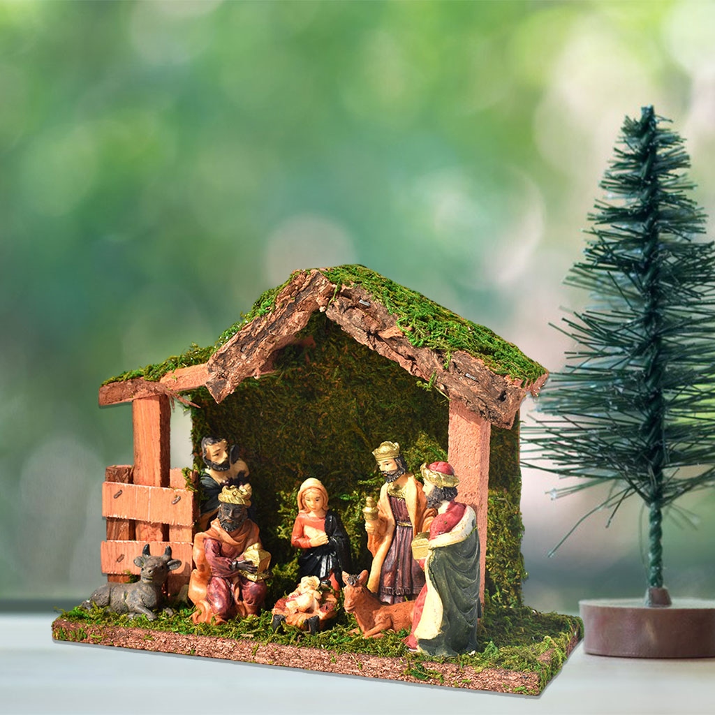 Sacred Family Nativity Figurine Easter Nativity Scene Set Statue Set ...