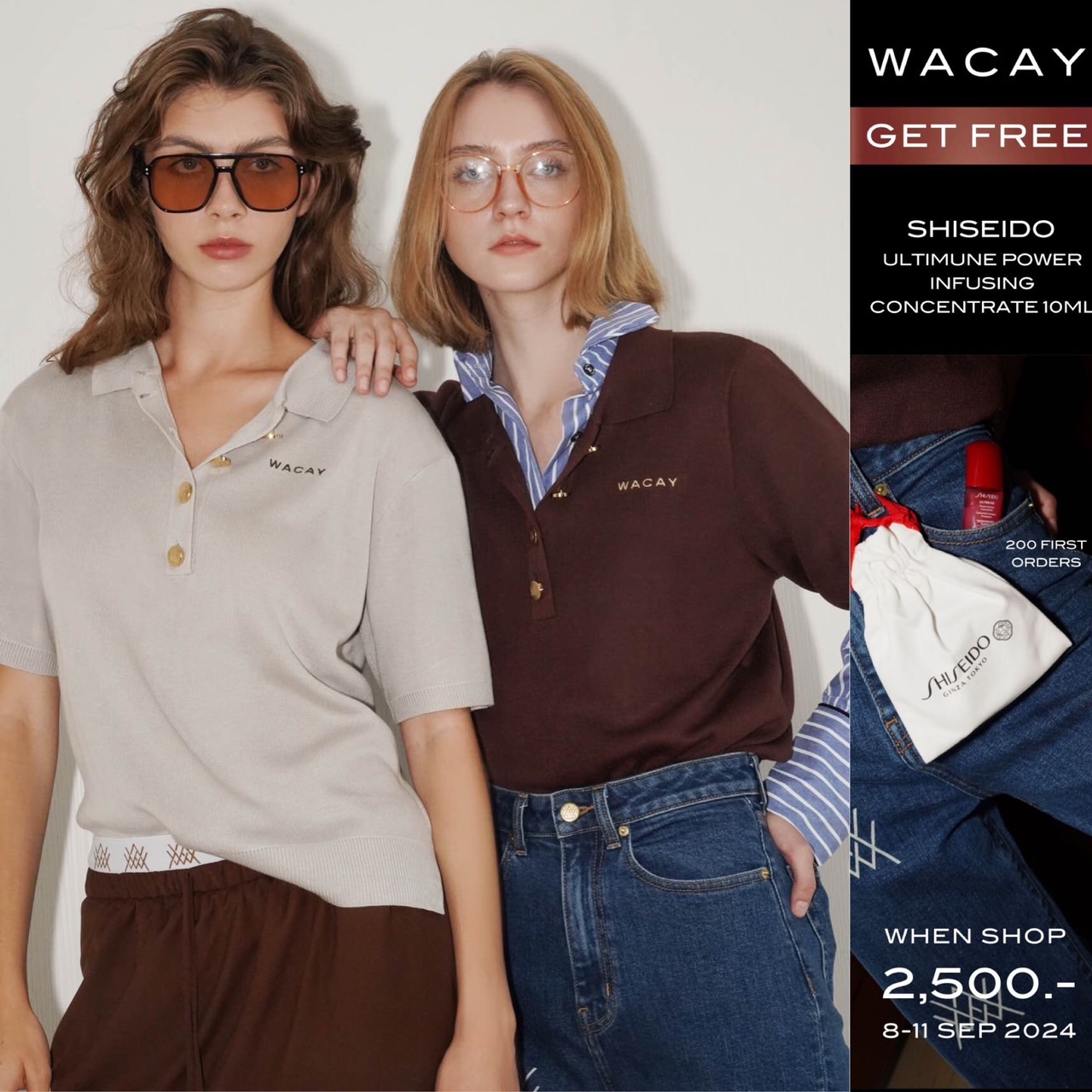 WACAY - Pico Polo Top เสื้อ โปโล มี 6 สี
