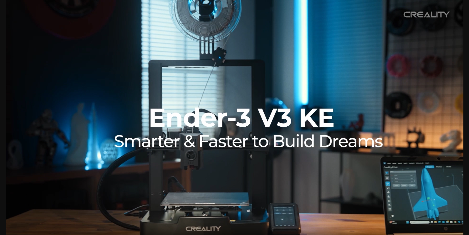 Creality Ender-3 V3 KE 3D Printer เครื่องพิมพ์ 3 มิติ ของแท้ ประกันศูนย์ 1ปี