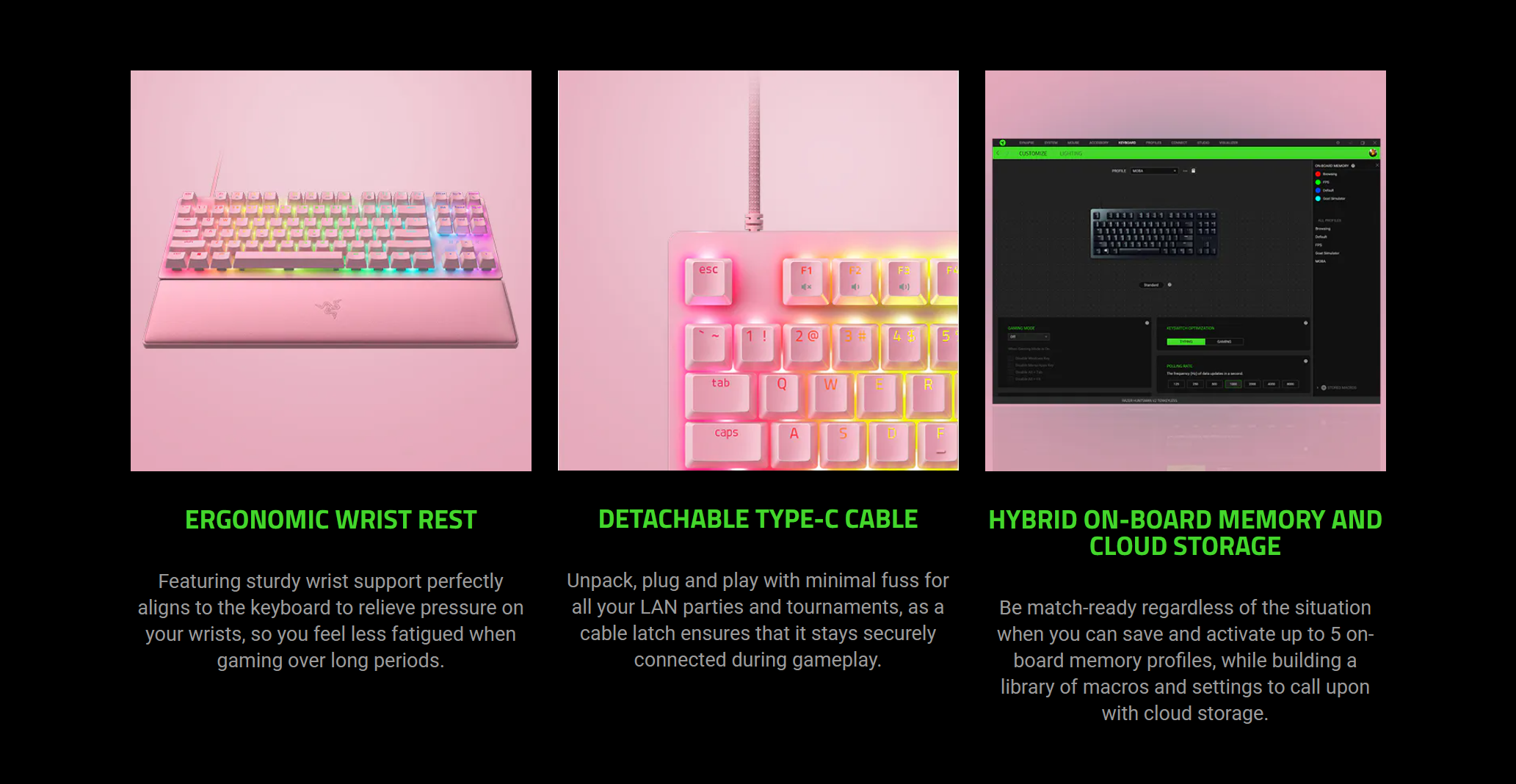 Razer Huntsman V2 TKL Linear Optical Switches Gen-2 (Quartz) คีบอร์ดเกม ...