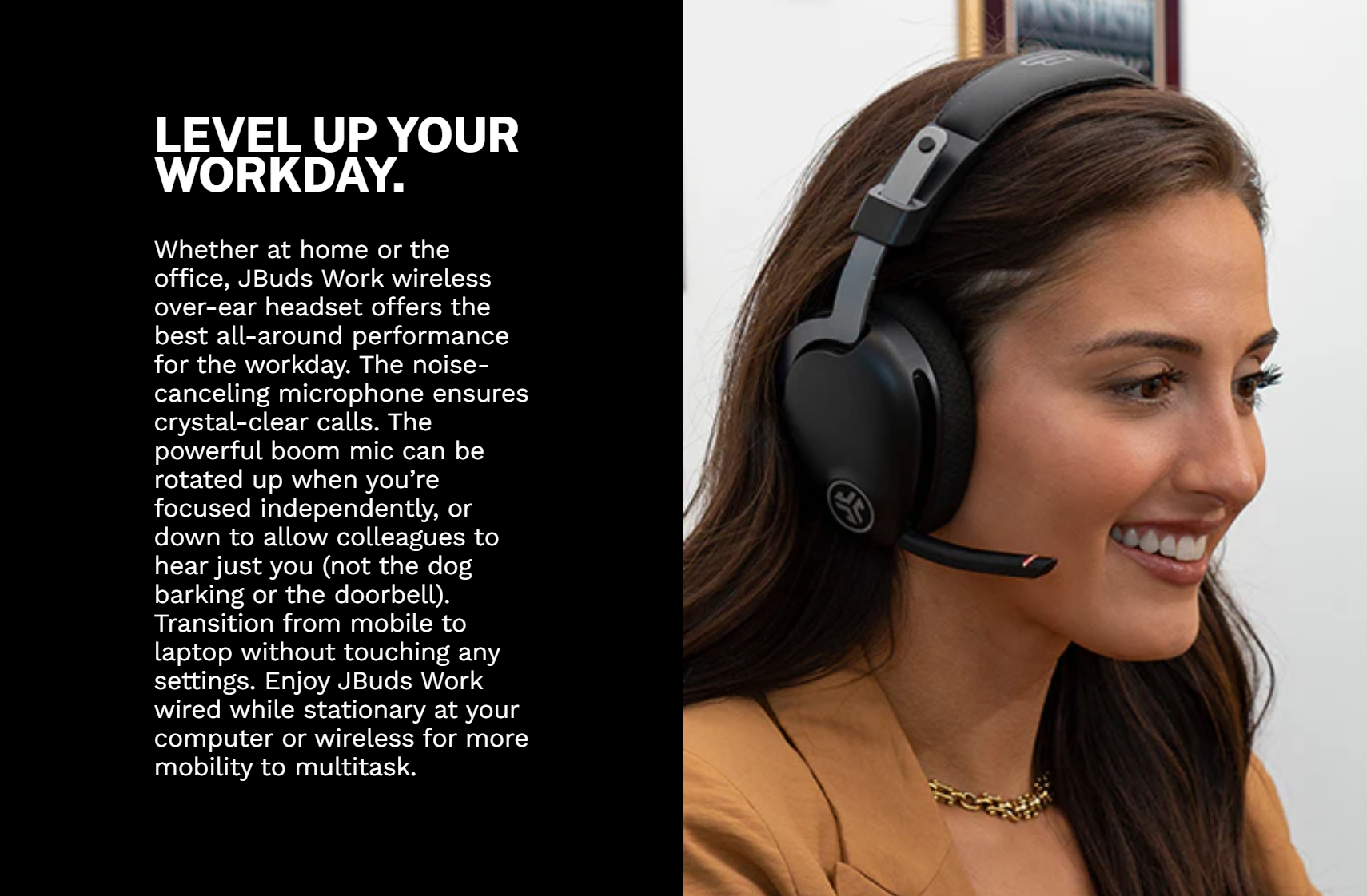 JLAB Jbuds Work Wireless Headphone หูฟังไร้สาย หูฟังบลูทูธ ของแท้ ...