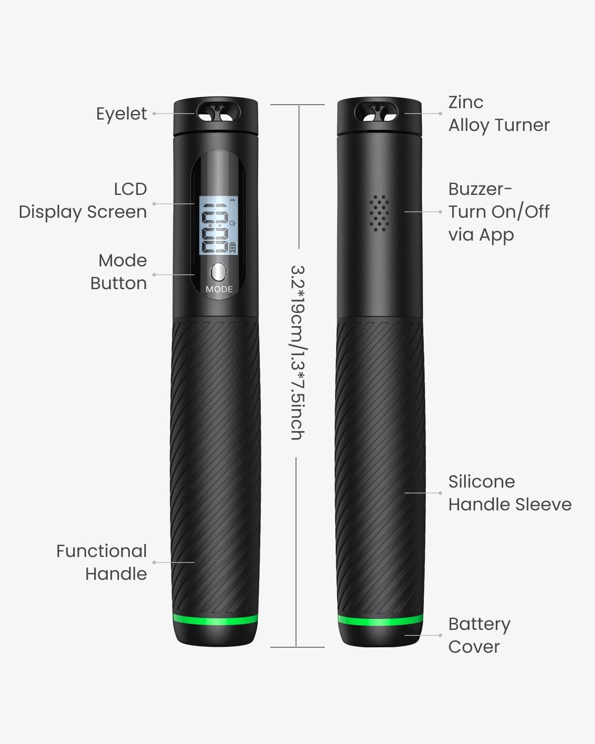 Renpho R-Q008 Smart Jump Rope เชือกกระโดดอัจฉริยะ ของแท้ ประกันศูนย์ 1ปี