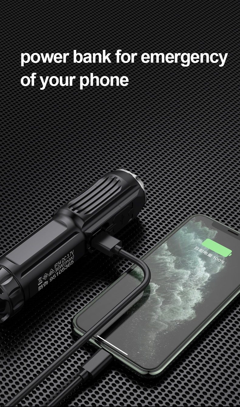 SupFire F15 T xhp90 36W led flashlight Ultra Bright torch Display Zoom ...