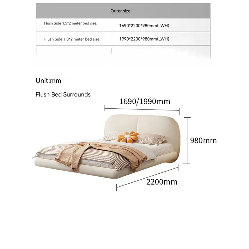HOMIE LIFE Floating bed เตียงลอย Fabric Bed frame Luxury เตียงนอน 5ฟุต ...