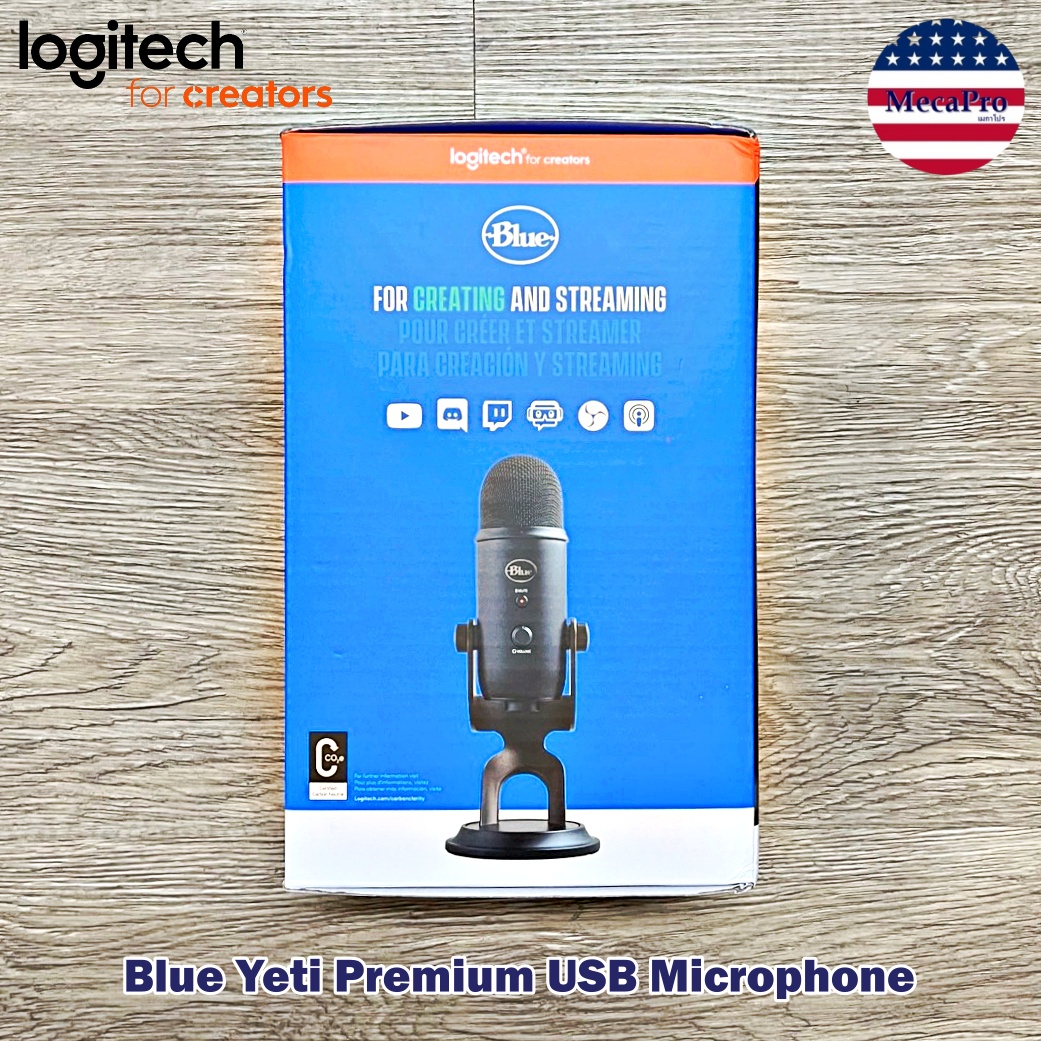Logitech® Blue Yeti Premium USB Microphone ไมโครโฟน USB รูปแบบ 4 ขั้ว เสียงระดับสตูดิโอ ราคาถูก ...