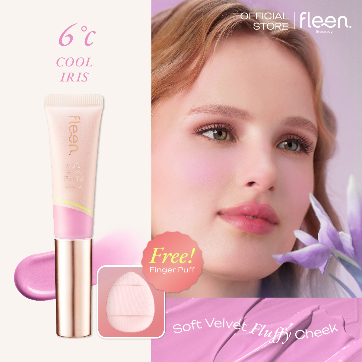 Fleen Beauty Soft Velvet Fluffy Cheek ฟลีนบิวตี้ ซอฟต์เวลเว็ต ...