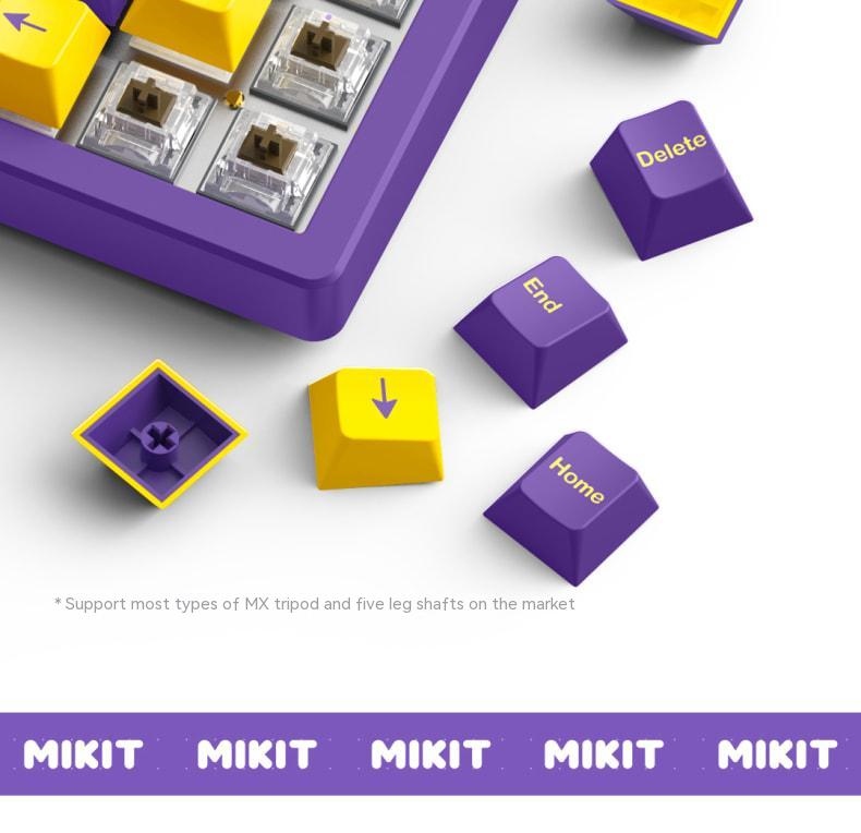 Mikit DK65 RGB Backlit Wireless Bluetooth Hotswap Mechanical Keyboard ...