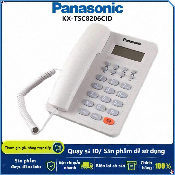 Panasonic home phone KX-TSC8206CIDTelephone wired desktop phone (single ...