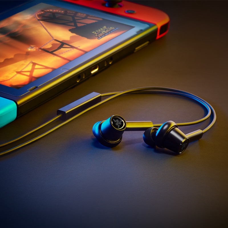 razer hammer head duo หูฟังพร้อมไมโครโฟนสําหรับเล่นเกม 3 . 5 มม. ...