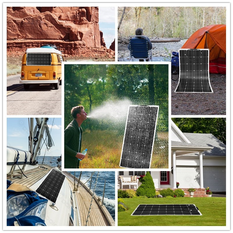 Dokio Flexible Solar Panel 100W Monocrystalline Solar Cell 200w 400w 600w 800W 1000W Solar Panel ...