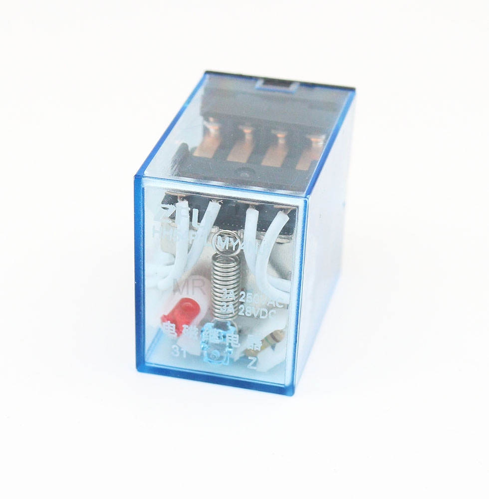 1PCS MY4 General Purpose Relay 4pdt14pins relais DC 12V/ 24V /110V 220V relay MY4 switch ...