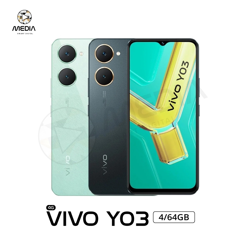 Vivo Y03 (4+64/4+128GB) หน้าจอ 6.56 นิ้ว 90 Hz 0จอสู้แสงแดด แบตเตอรี่ 5000 mAh ll ประกันศูนย์ไทย ...