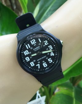 Casio Analog Resin Strap Watch MQ-71-1B Black/White - ThaiPick