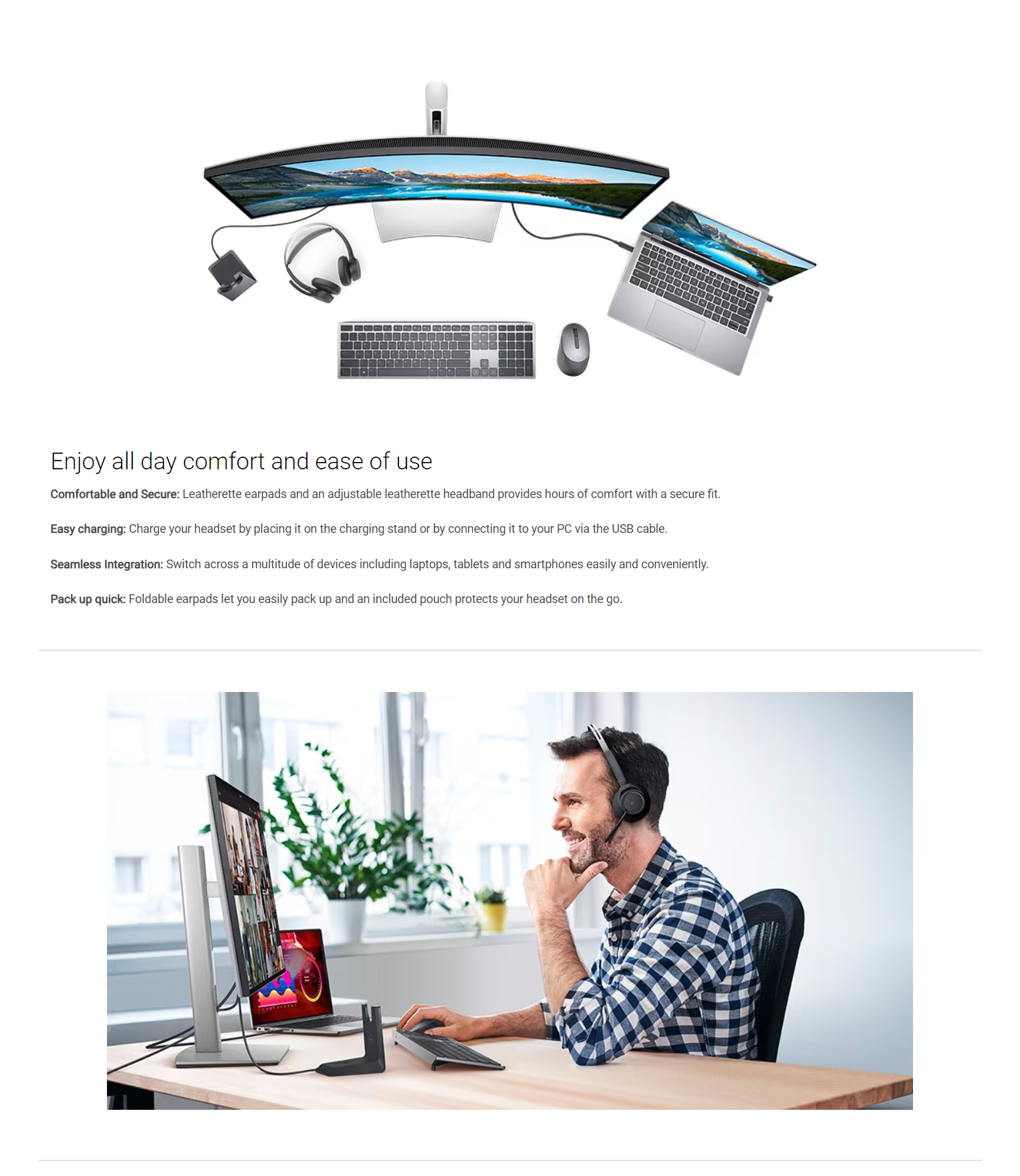 Dell Premier ANC Wireless Headset WL7022 หูฟังตัดเสียงรบกวน ไร้สาย ...