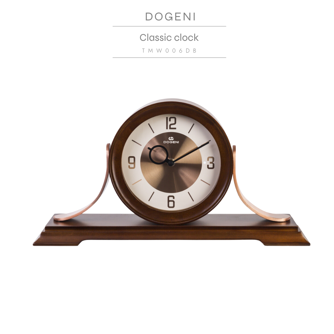 DOGENI นาฬิกาตั้งโต๊ะ (TMW006DB) นาฬิกาตั้งโต๊ะไม้ นาฬิกาโบราณ เสียงระฆัง หรือเสียงดนตรี ราคาถูก ...