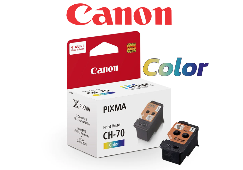Canon CH-70 COLOR Print Head ตลับหมึกสำหรับเติมเครื่องปริ้น ตลับหมึกสี ...
