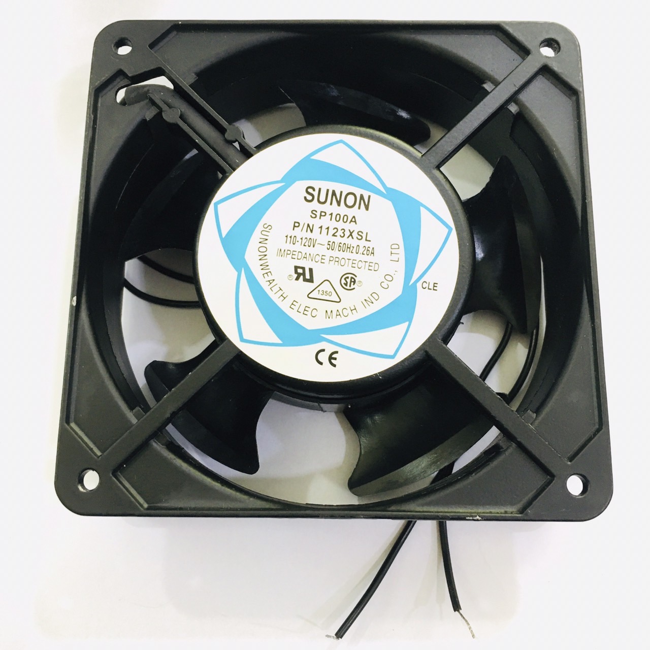 SUNON SP100A P/N 1123XSL Oil bearing Cooling fan AC110-120V 0.26A 120* ...