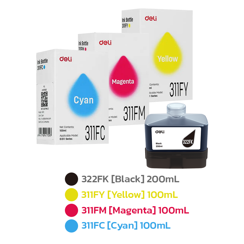 Deli INKJET for D311NW น้ำหมึกสำหรับเติม ของแท้