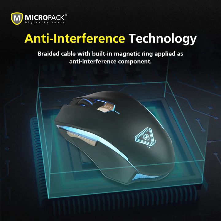 Micropack GM-06 Gaming Mouse [Black] เมาส์เกมมิ่ง มีสาย ของแท้ ประกัน ...